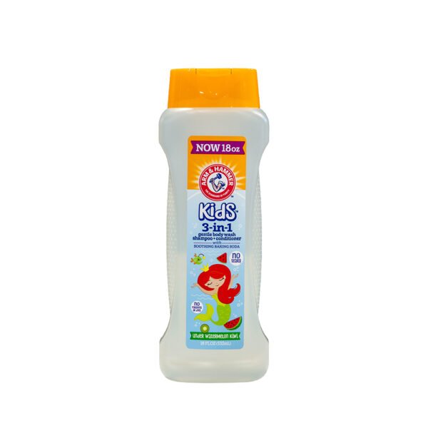 Arm & Hammer Kids Under Watermelon Kiwi 3-in-1 Gentle Body Wash Shampoo ...